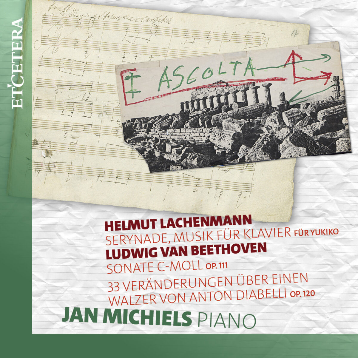 Helmut Lachenmann, Ludwig van Beethoven: I Ascolta | Etcetera
